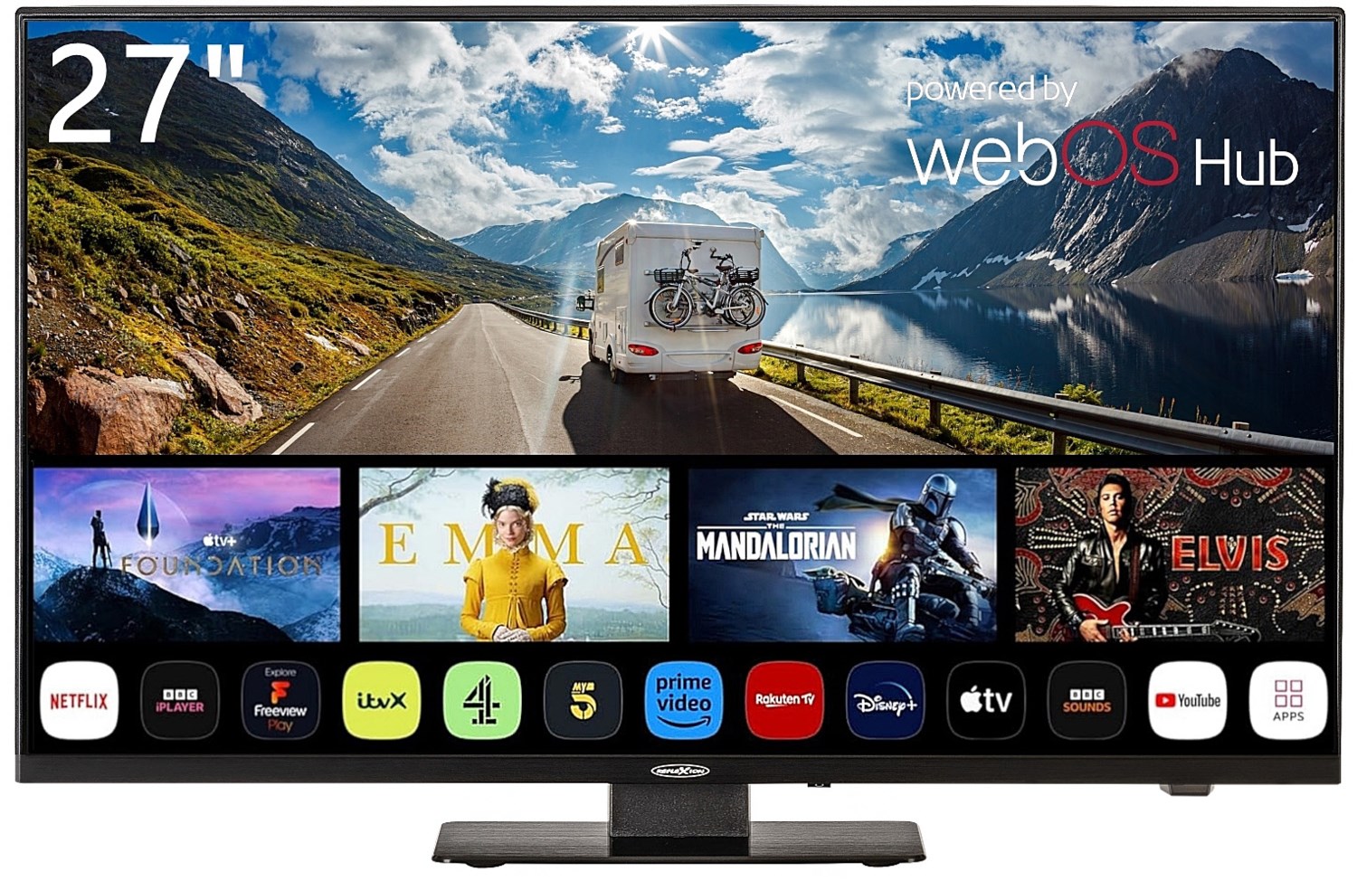 Reflexion LDDX27iBT 69 cm (27") LCD-TV mit DVD-Spieler schwarz | EURONICS