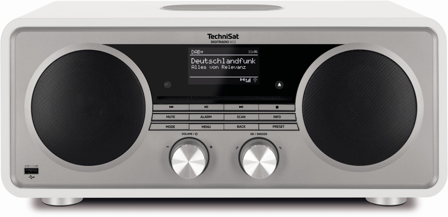 TechniSat DigitRadio 602 CD/Radio-System weiß/silber | EURONICS