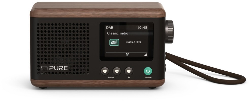 Pure Classic Mini Digitalradio coffee black/walnut | EURONICS