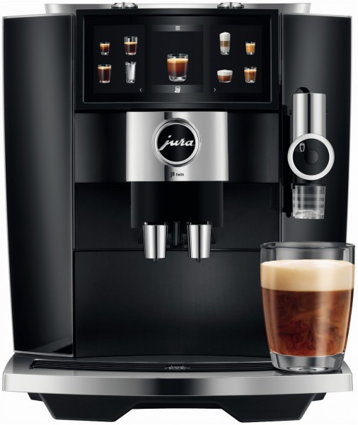 JURA J8 twin Kaffee-Vollautomat Diamond Black (EA) | EURONICS