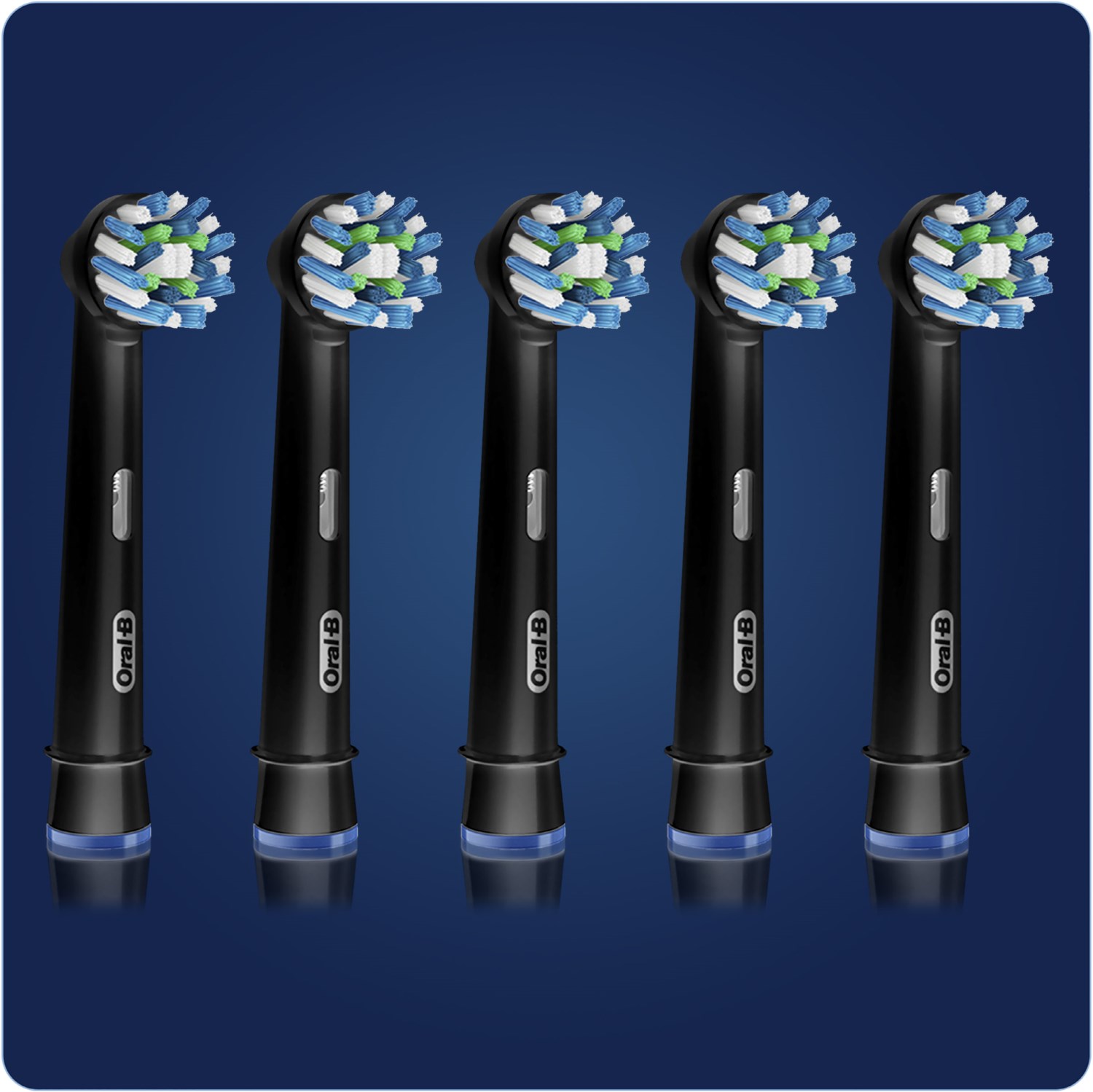 Oral-B CrossAction Aufsteckbürsten (5er) Black Edition schwarz | EURONICS