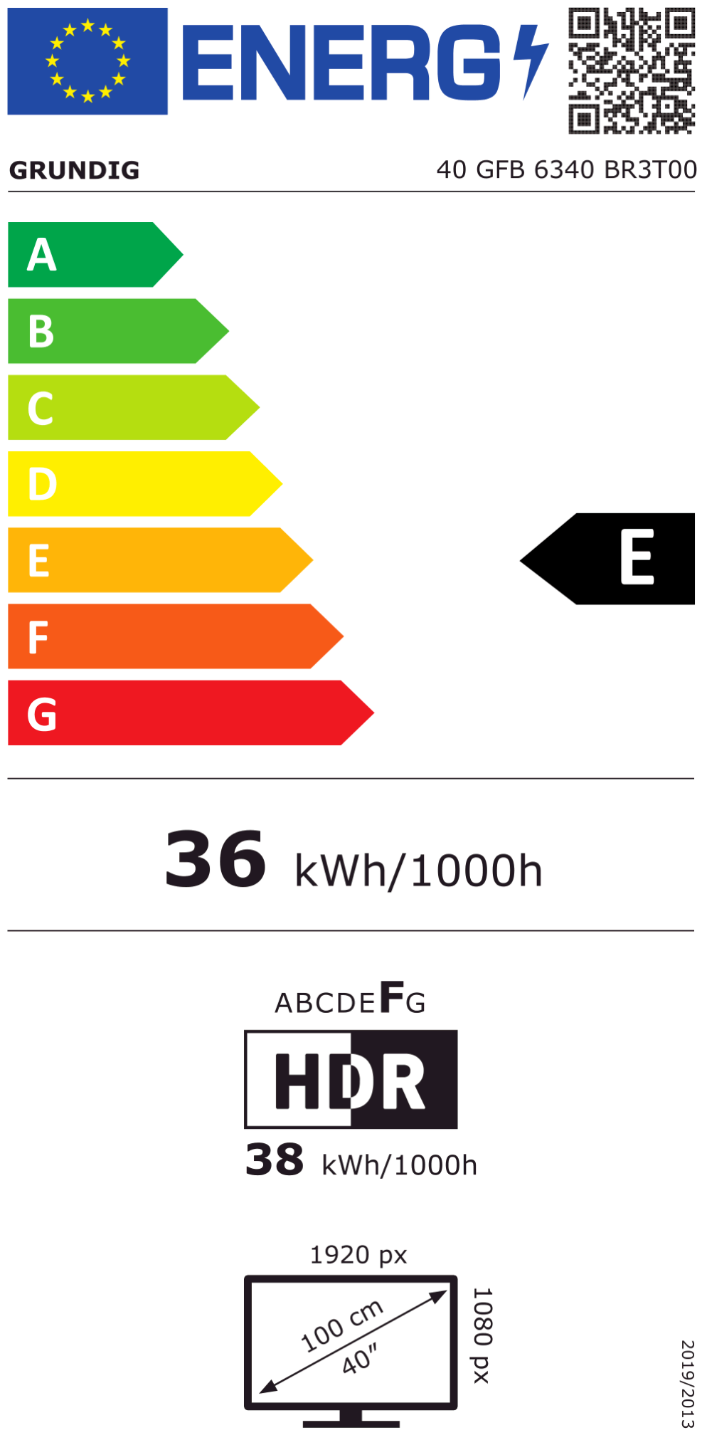 Grundig 40 GFB 6340 100 cm (40") LCD-TV mit LED-Technik schwarz | EURONICS