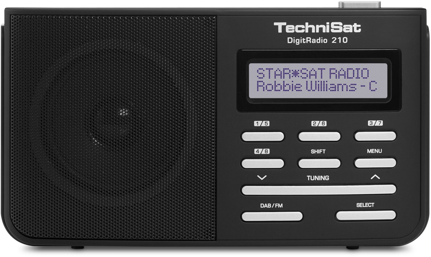 TechniSat DigitRadio 210 Kofferradio mit DAB/DAB+ schwarz/silber | EURONICS