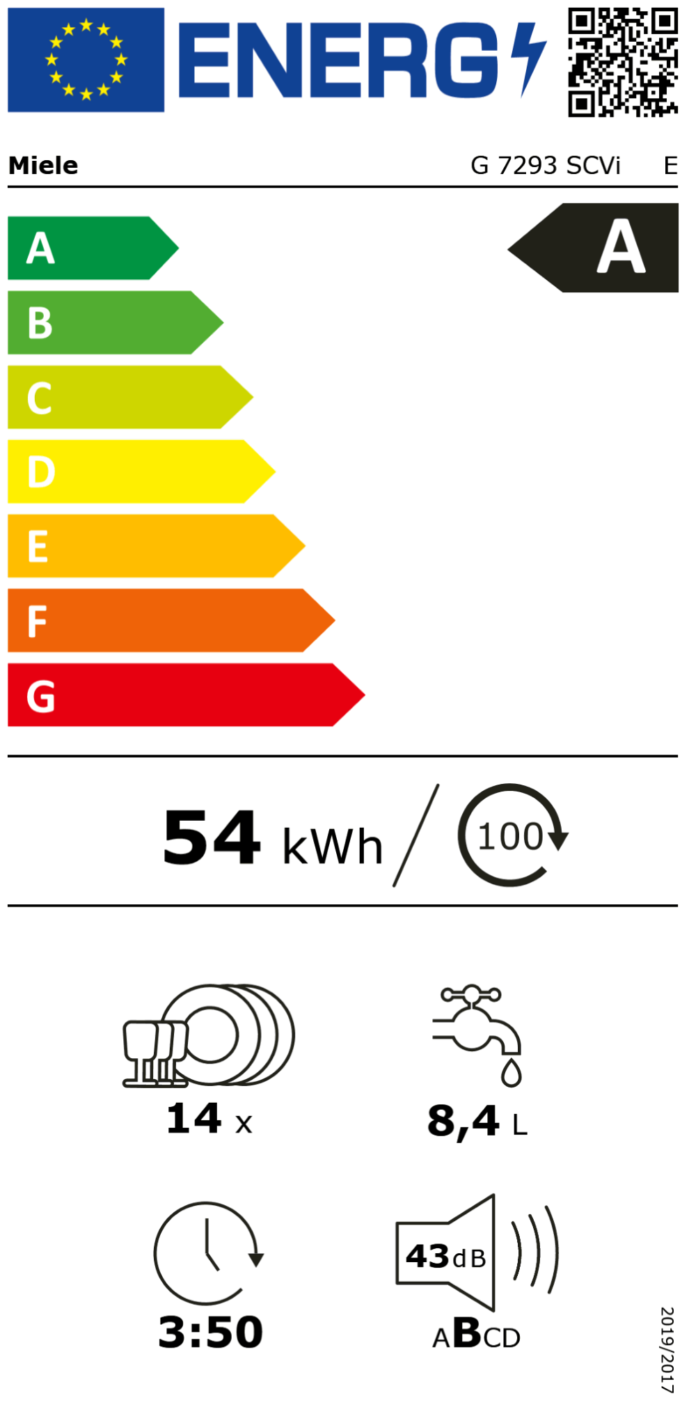 Miele G 7293 SCVi E Vollintegrierbarer 60 cm Geschirrspüler | EURONICS