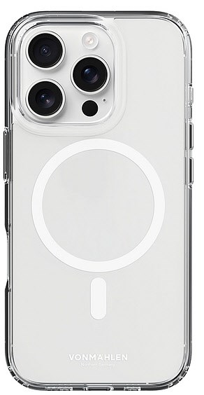 VONMÄHLEN Transparent Case für iPhone 16 Pro Max weiß | EURONICS
