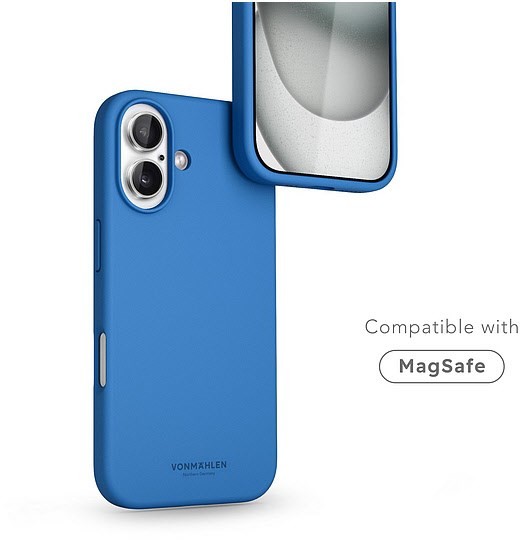 VONMÄHLEN Soft Silicone Case für iPhone 16 Plus sky captain | EURONICS