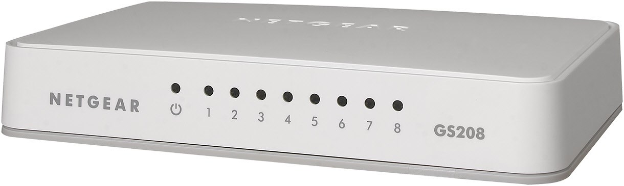 Netgear GS208 8-Port Gigabit Ethernet Switch | EURONICS