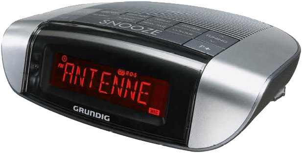 Grundig Sono-Clock 660 PLL Uhrenradio schwarz/silber | EURONICS