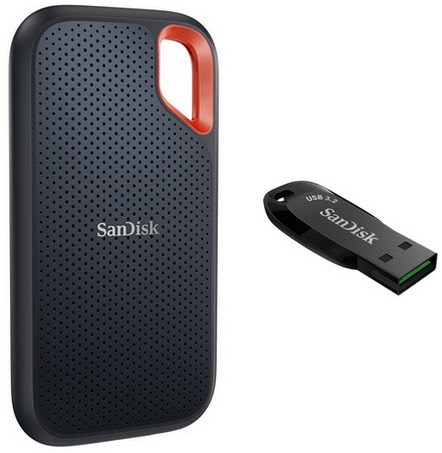 Sandisk Extreme Portable SSD V2 (1TB) inkl. Ultra Shift USB 3.2 (32GB ...