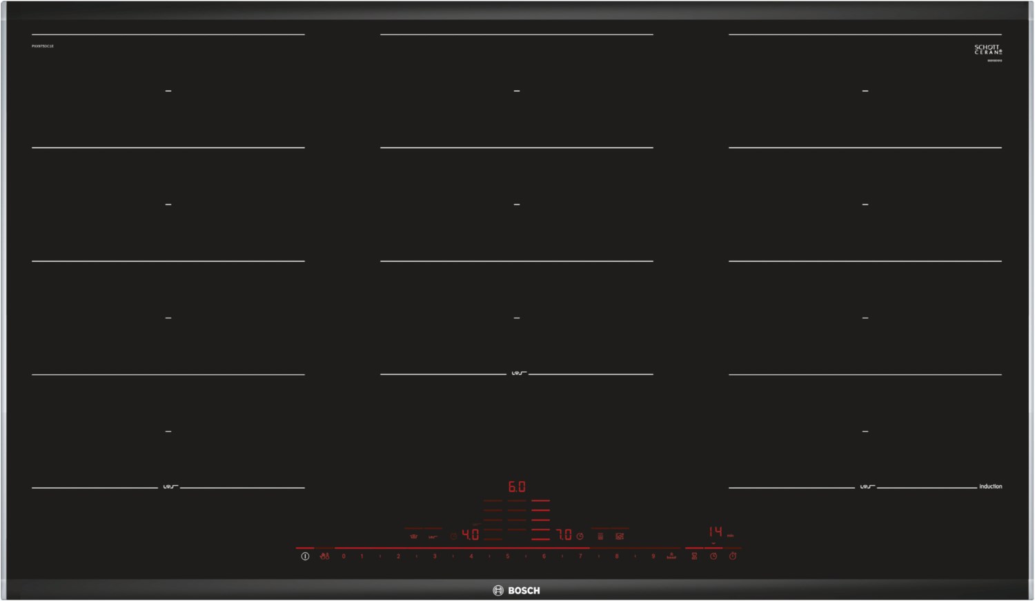 Bosch PXX975DC1E Autark-Induktionskochfeld ComfortProfil | EURONICS